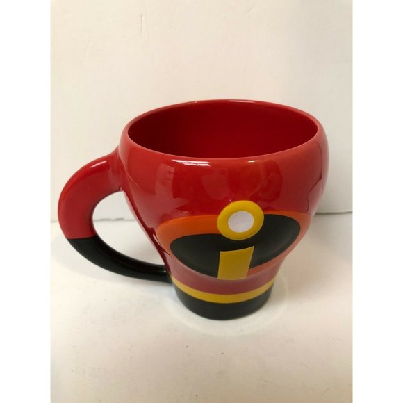 Red & White | Dining | Disney Store Pixar Coffee Mug Cup 928 Red Black ...